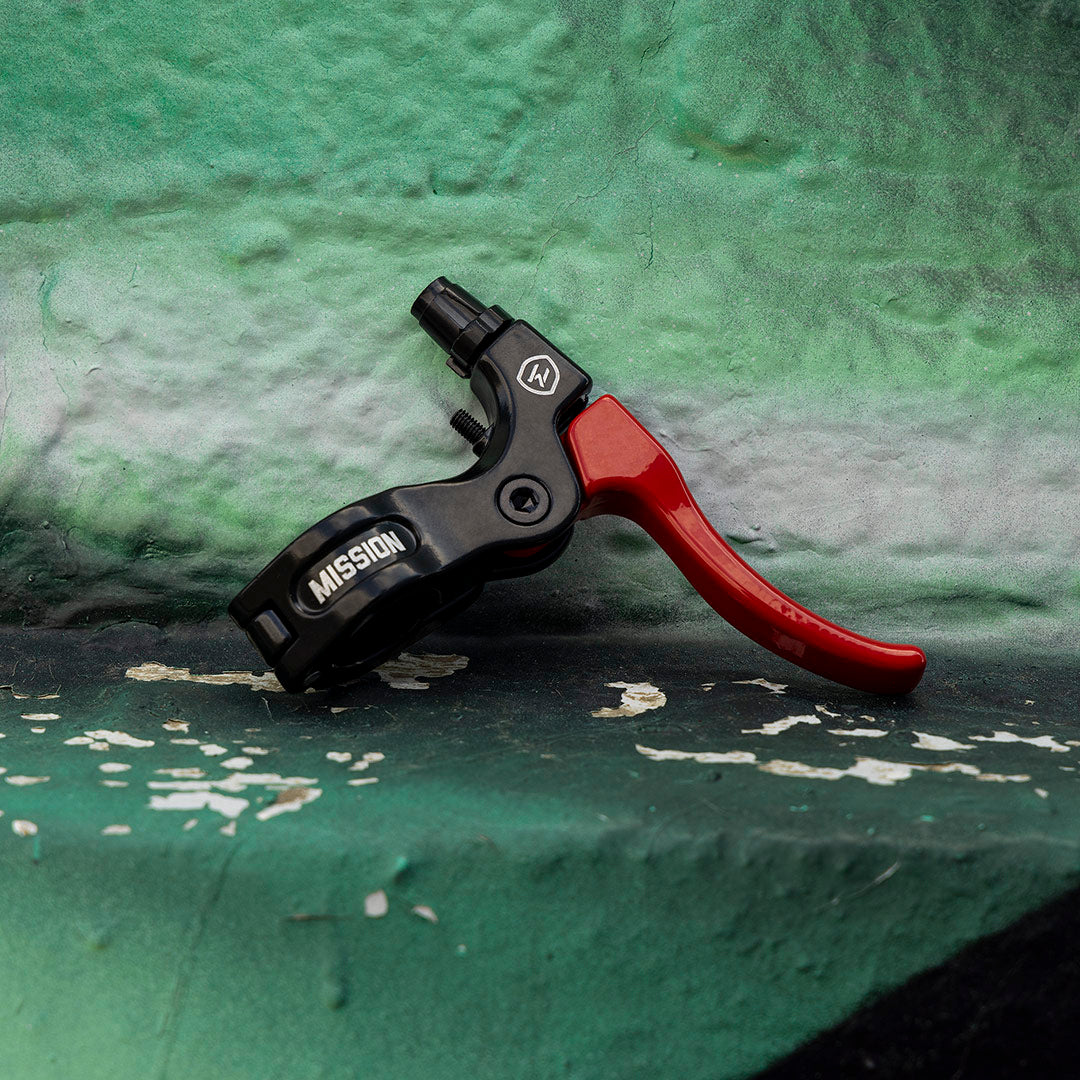 BMX brake lever in red! – Mission BMX