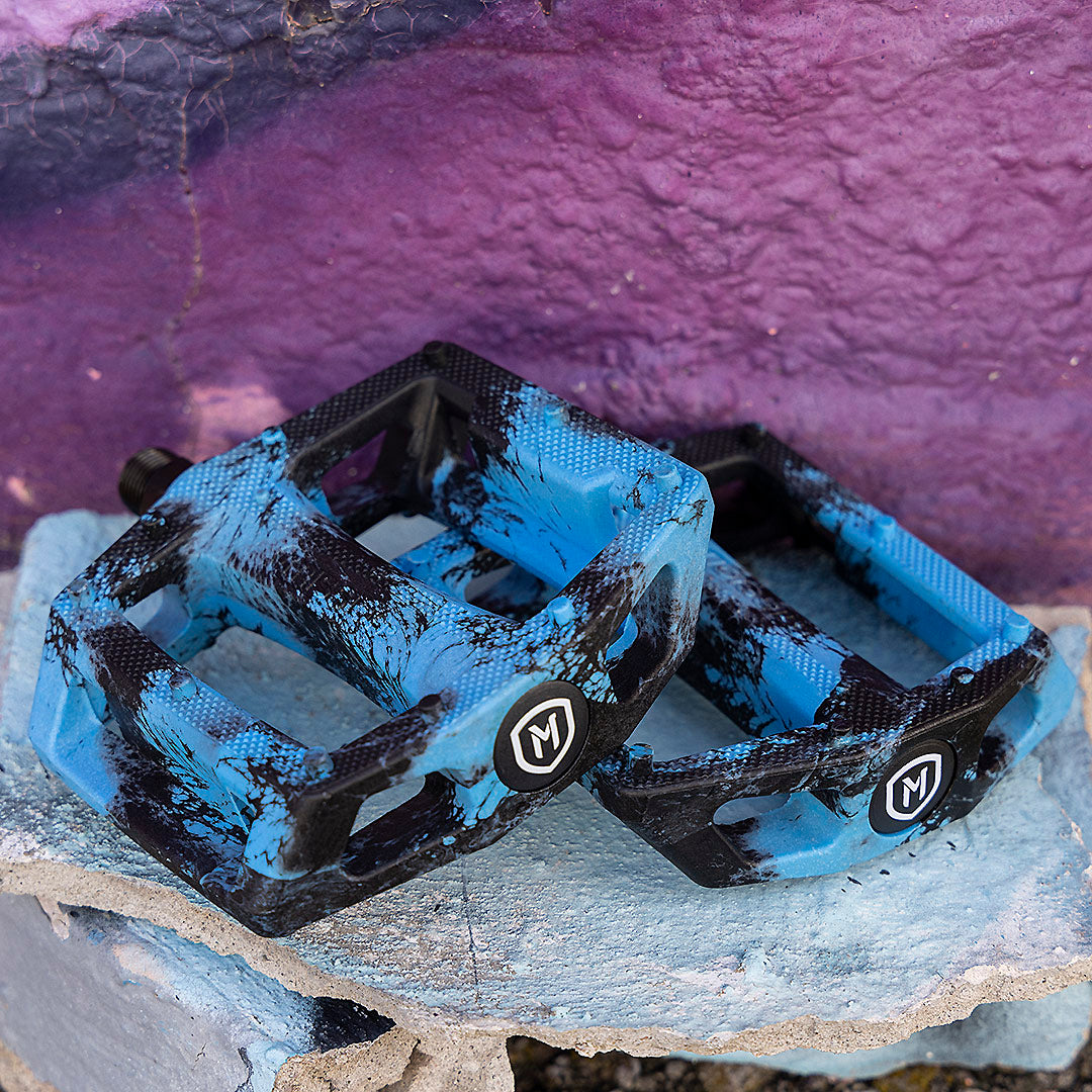 Blue Splash Mission Impulse pedals. – Mission BMX