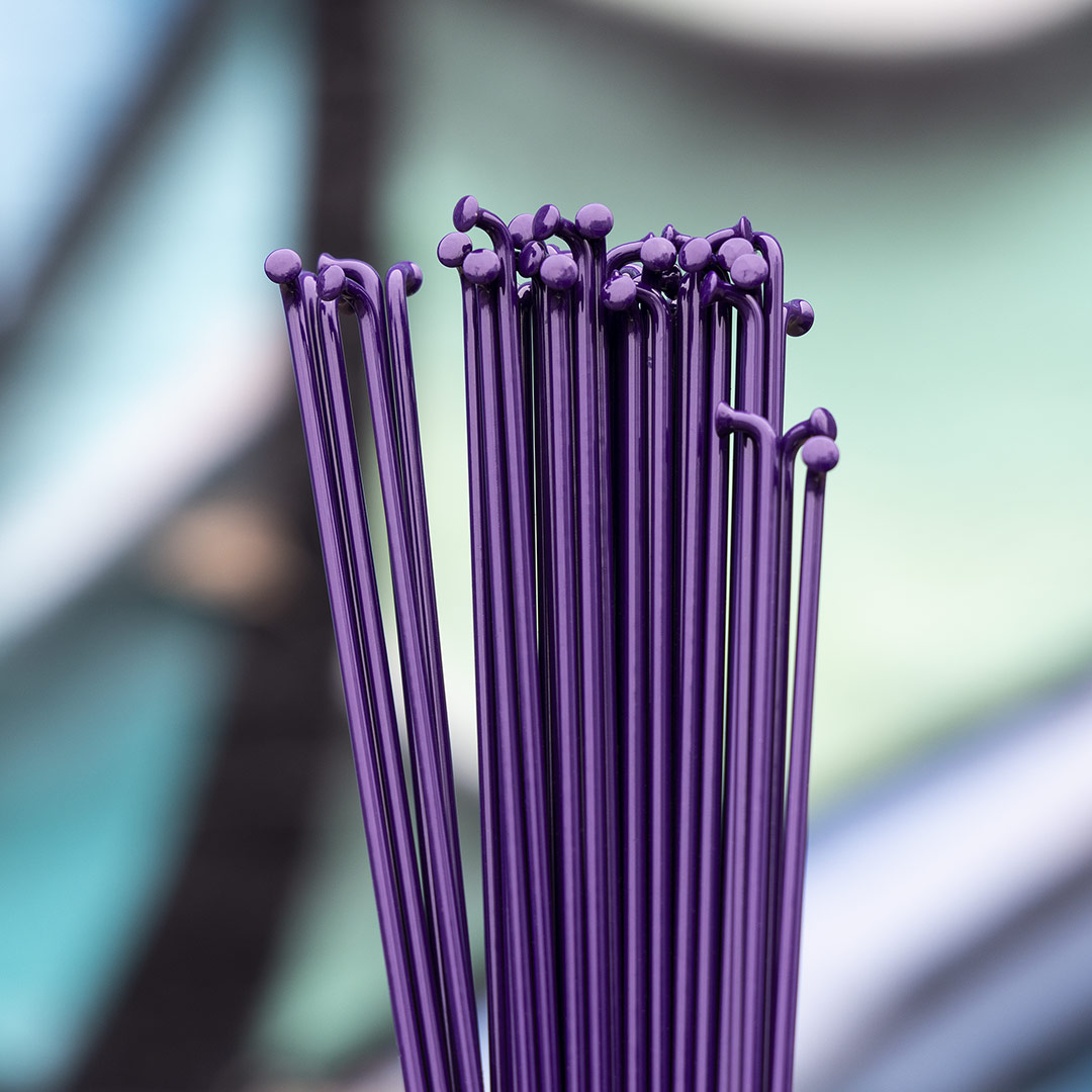 Mission stainless steel spokes in purple! – Mission BMX